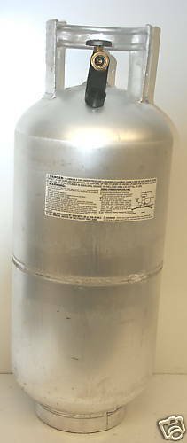 PROPANE TANK 30LB RV CAMPER TRAILER ALUMINUM MARINE VERTICAL VAPOR ...