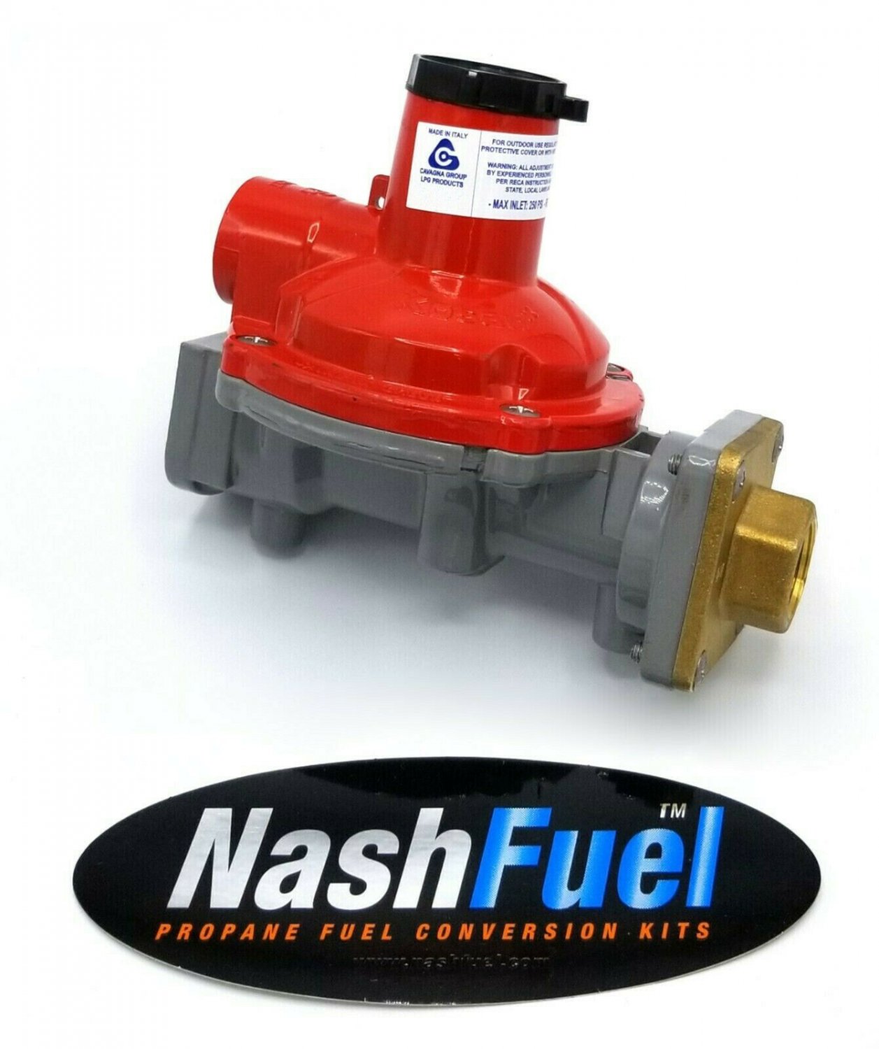 988HP-08 F.POL X 1/2" FPT 1st First Stage Regulator Propane Set at 5psi ...