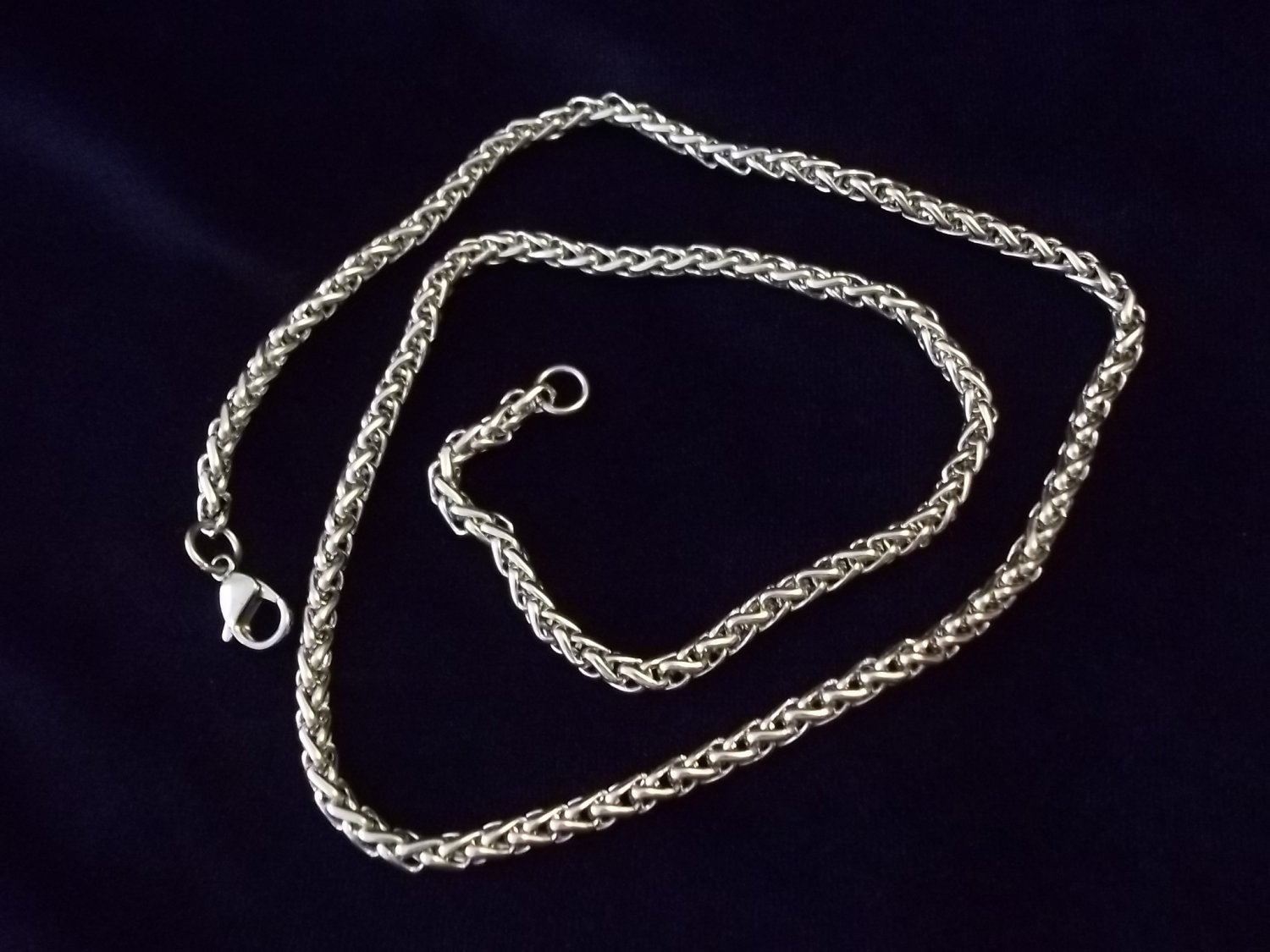 MENS 24 INCH STAINLESS STEEL CHAIN NECKLACE