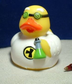 Cartoon Duck With A Lab Coat