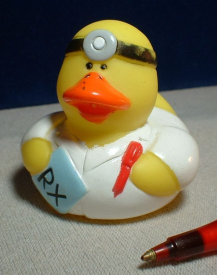 Doctor Rubber Ducky with Presrciption Pad