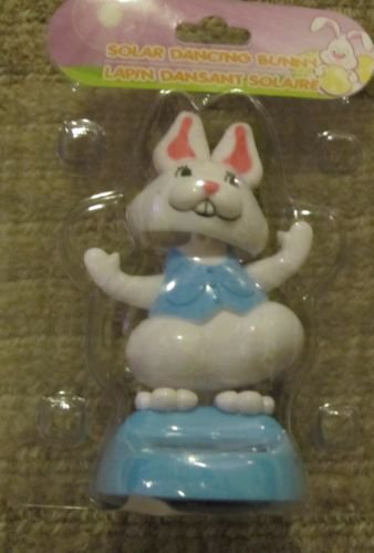 BLUE Solar Dancing Bunny Rabbit - solar power - Spring - Easter (FREE ...