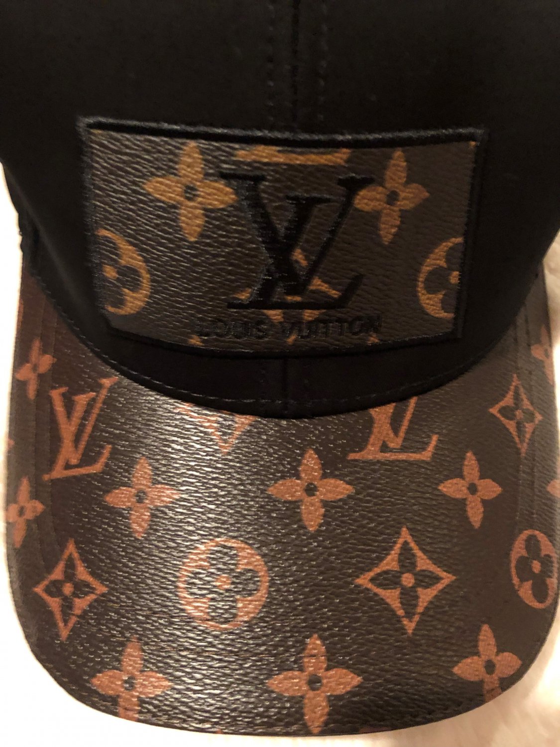 Louis Vuitton Black Monogram Ball Cap NEW