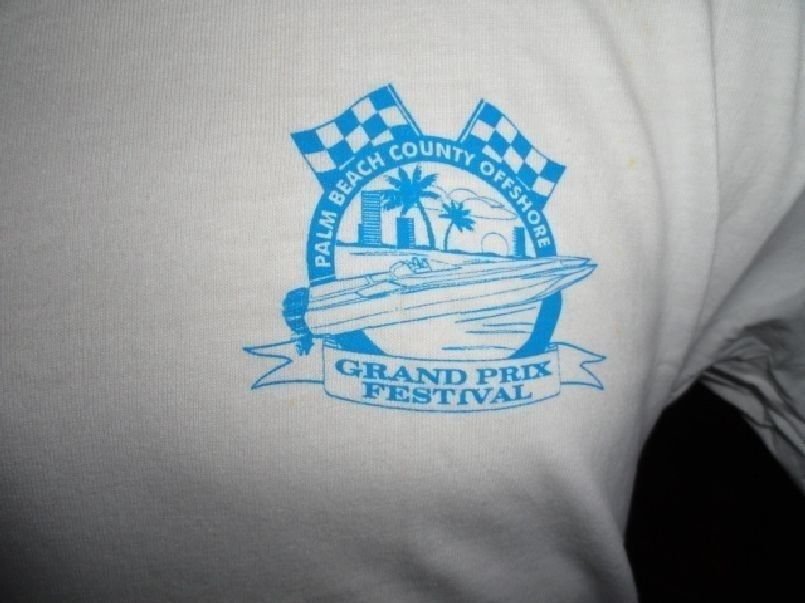 Palm Beach Grand Prix Offshore Powerboat Racing T-Shirt Large