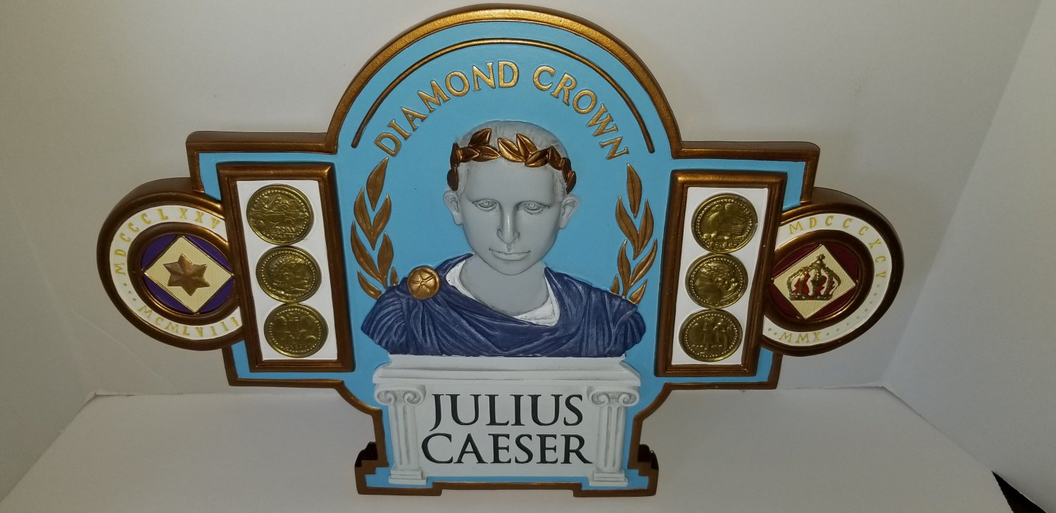 Diamond Crown Julius Caesar Wall Plaque