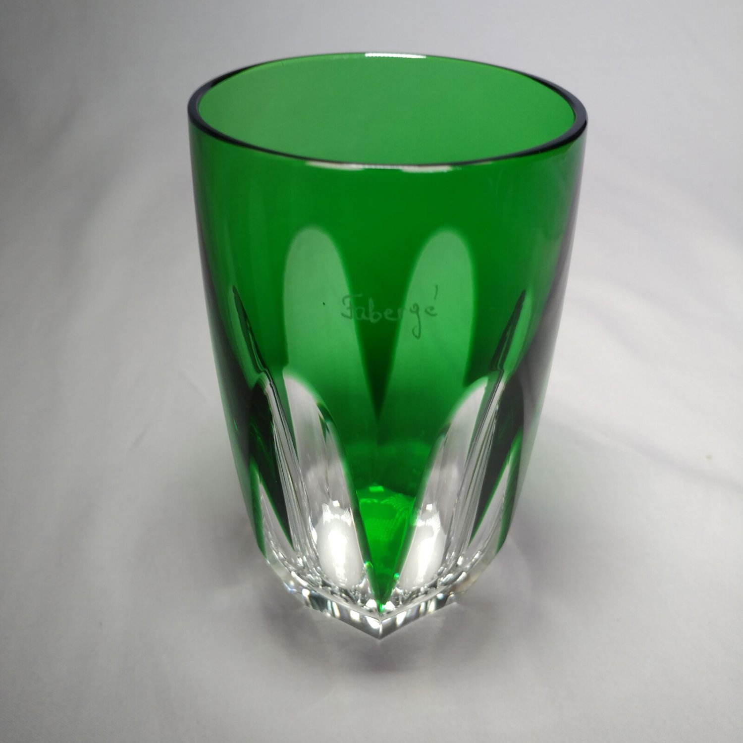Faberge | Crystal Emerald Green Glass