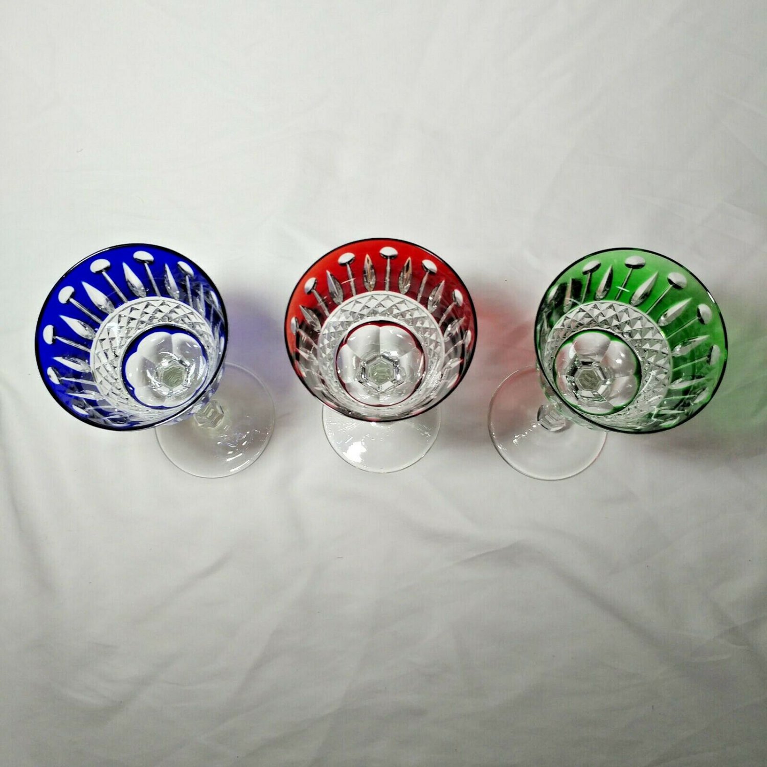 Faberge Xenia Crystal Glasses 7 3/8" Tall