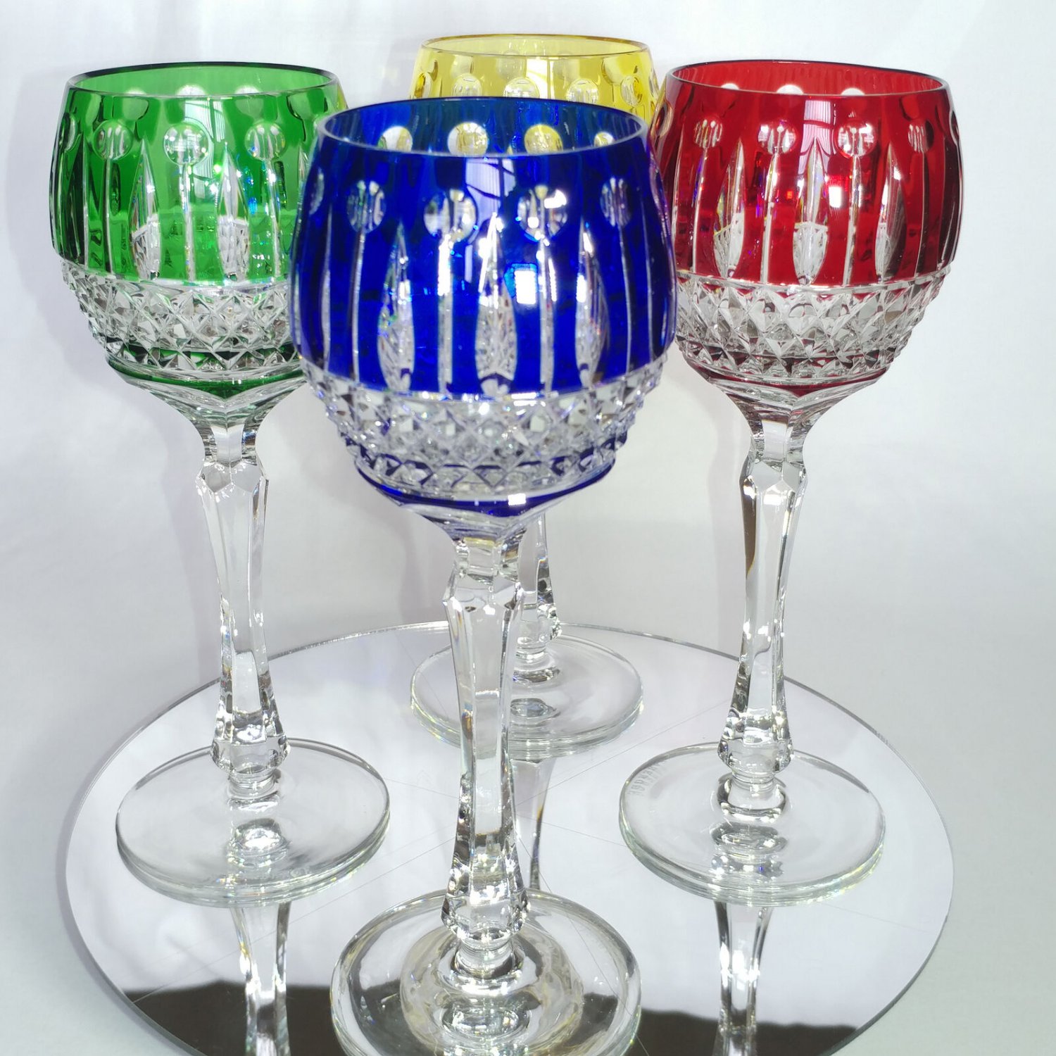 FABERGE XENIA IMPERIAL CASED CUT TO CLEAR CRYSTAL GOBLET SIGNED