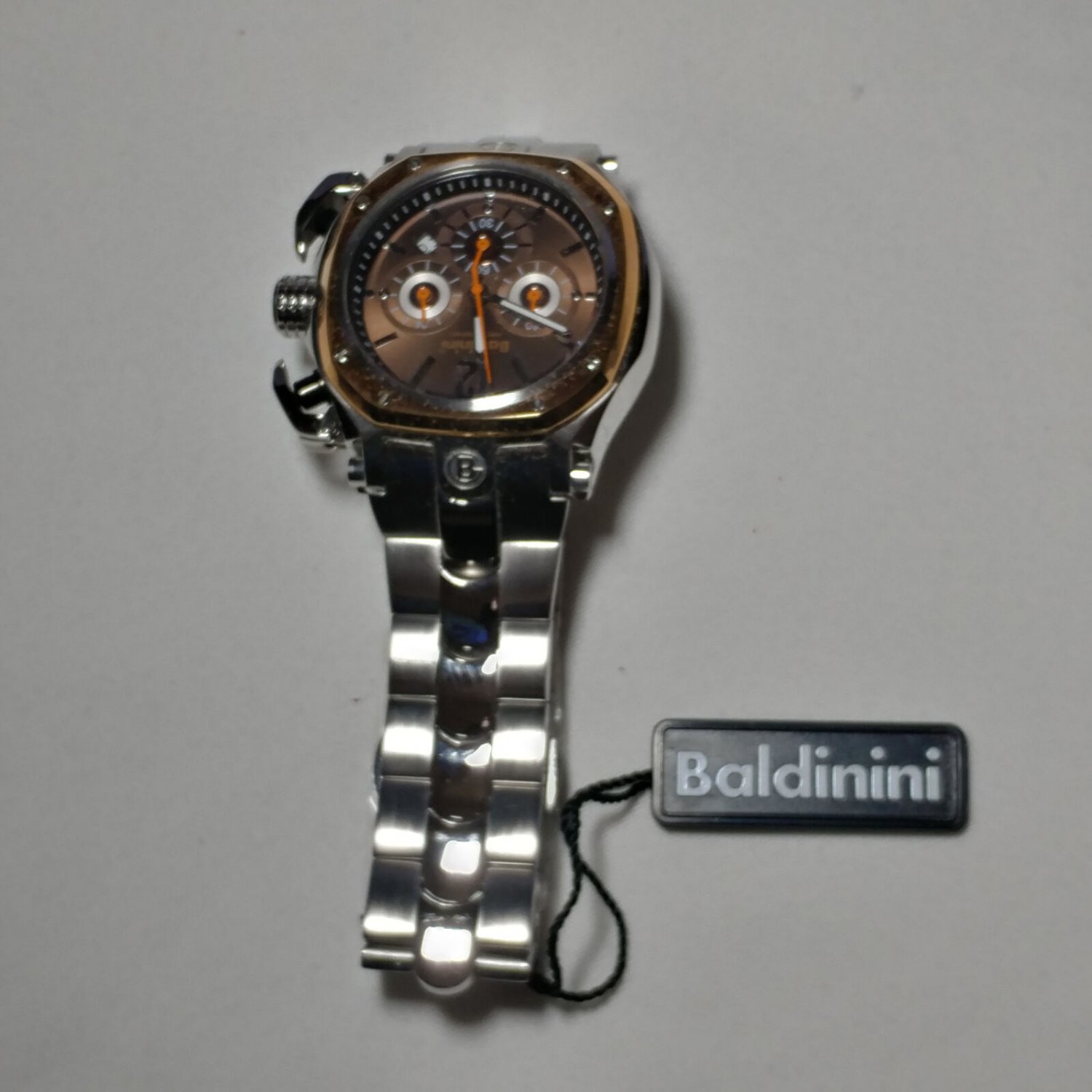 Baldinini Men's Chronographer Watches | Chronograph Burgundy/Orange ...