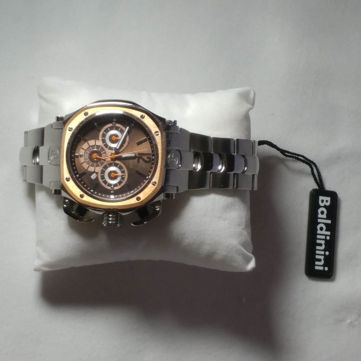 Baldinini Men's Chronographer Watches | Chronograph Burgundy/Orange ...