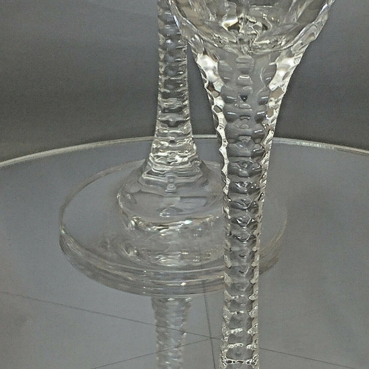 Faberge Atelier Crystal Champagne Glasses Set of 2