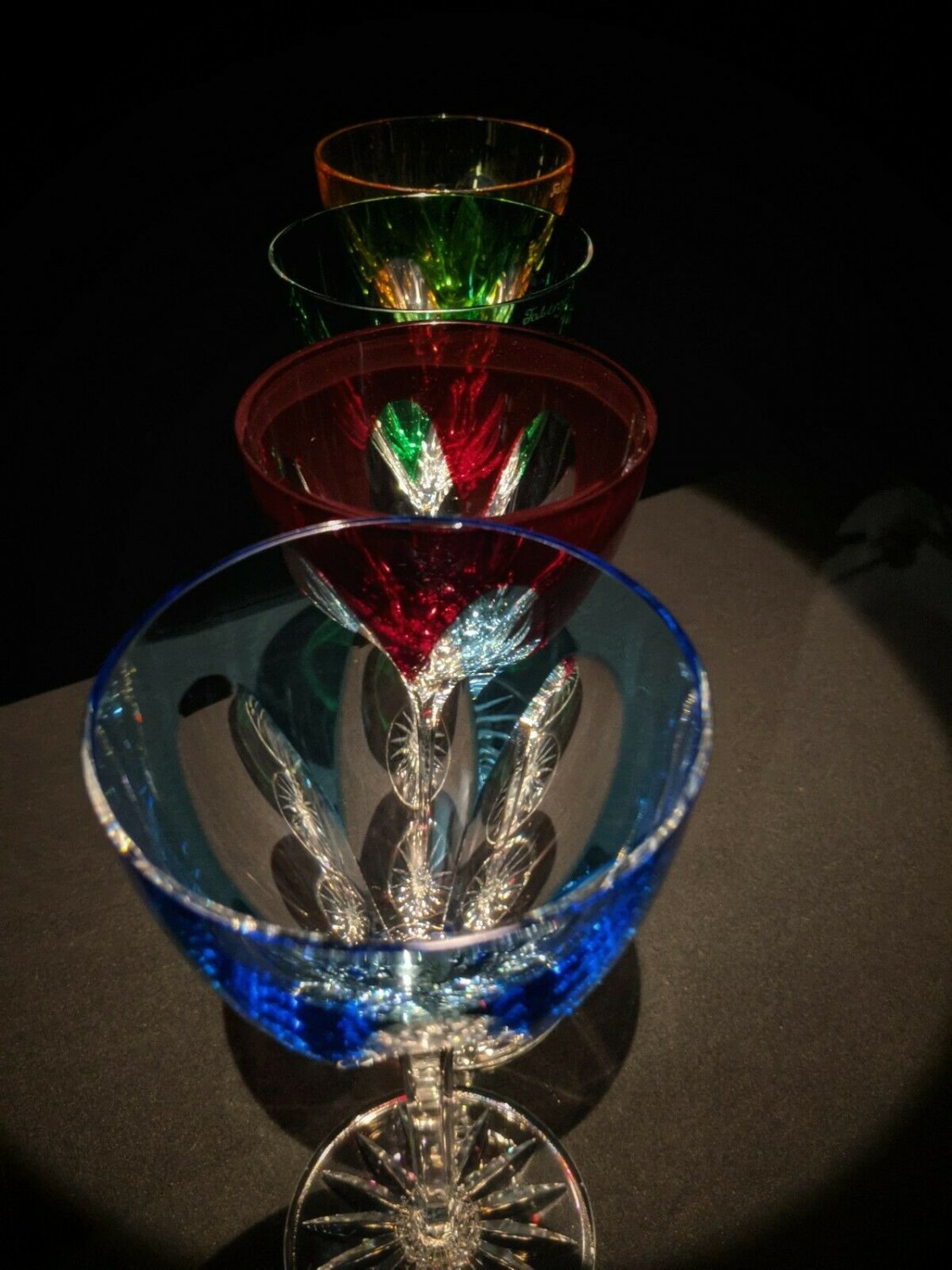 Faberge Wine Glasses Set of 4 in original presentation case