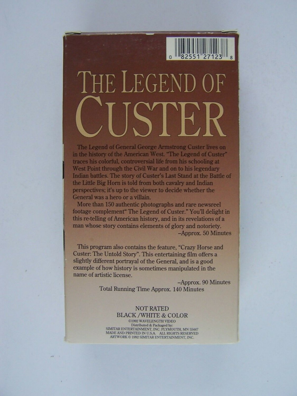 The Legend of Custer VHS