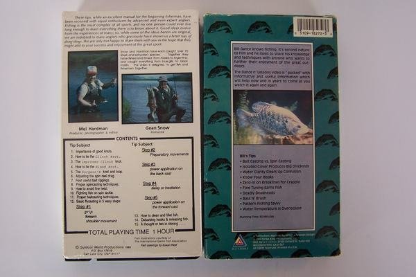 Fishing Tips VHS Video Lot