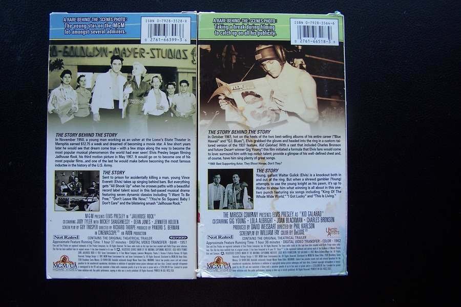 Elvis Presley VHS Tape Lot