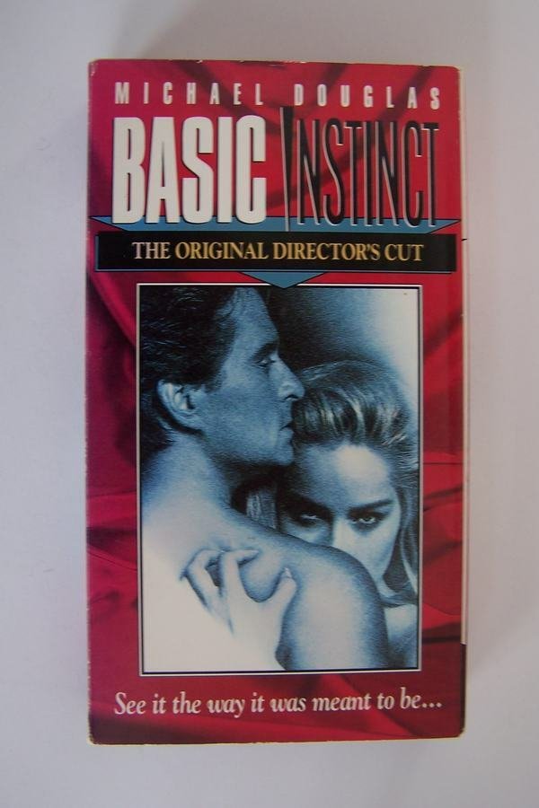 Basic Instinct: The Original Director's Cut VHS Video Tape