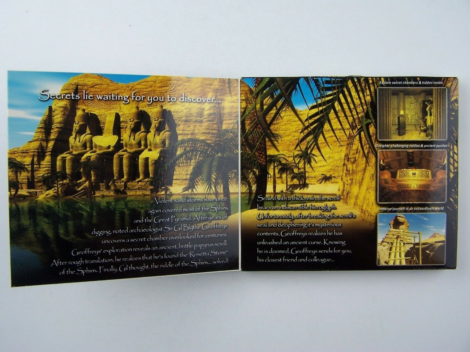 Riddle of the Sphinx: An Egyptian Adventure PC CD Game New Sealed