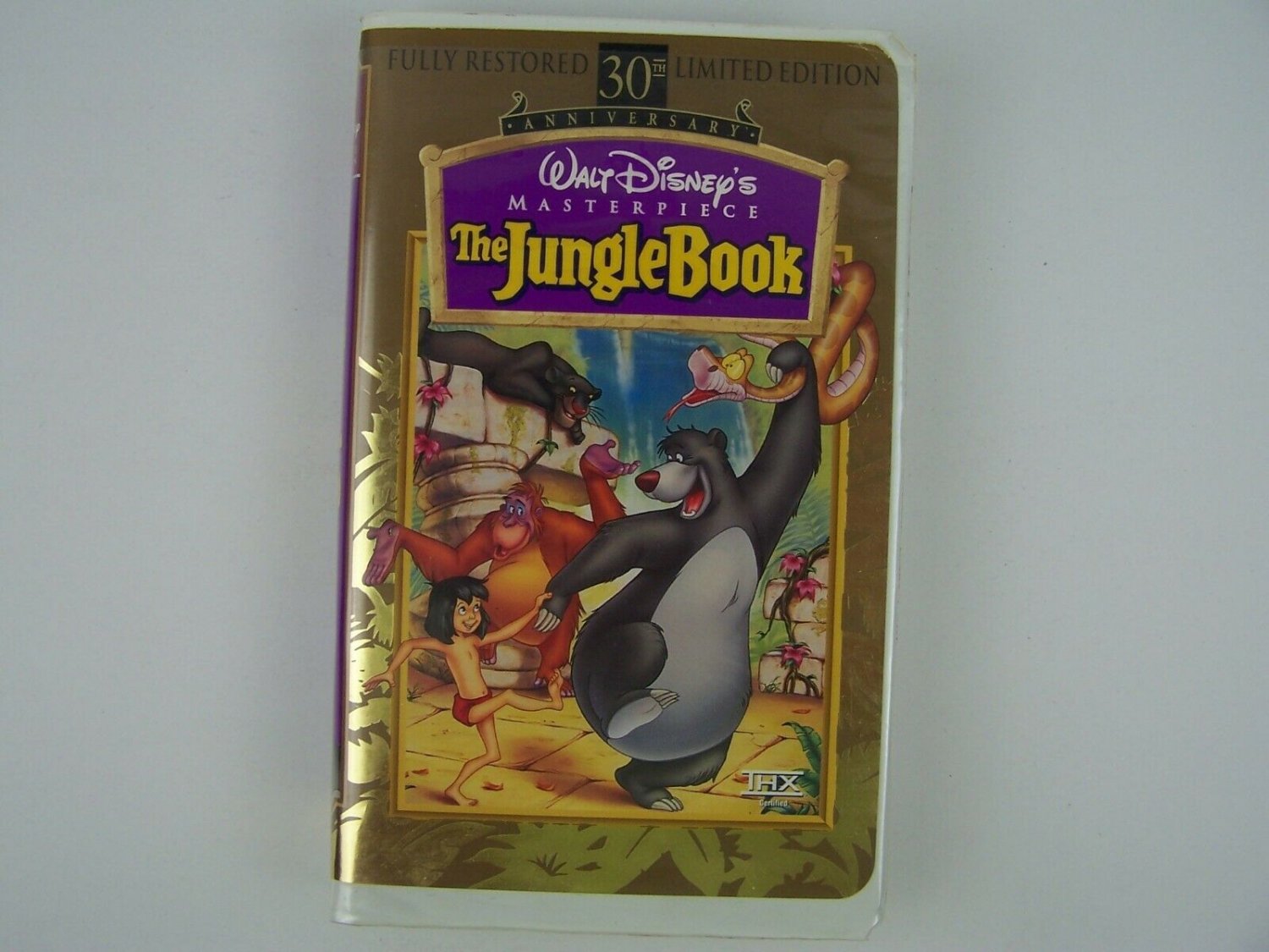The Jungle Book VHS Video Fully Restored 30th Anniversary Limited Edition