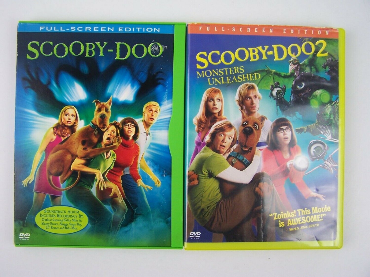 Scooby-Doo 1 & 2 DVD Movie Lot