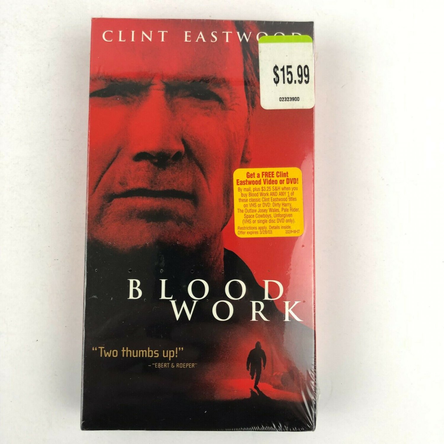 Blood Work VHS Video Tape Clint Eastwood New Sealed