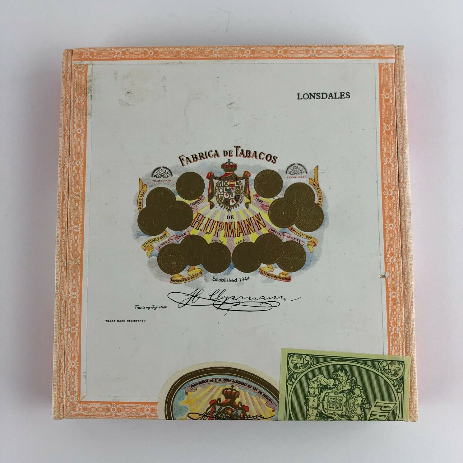 H Upmann Lonsdale 10 Count Cigar Box