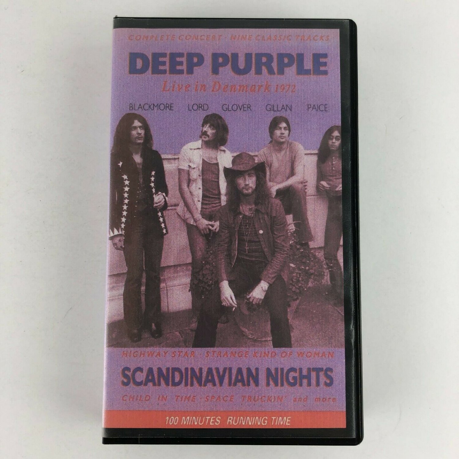 Deep Purple – Live In Denmark 1972 Scandinavian Nights VHS Video Tape