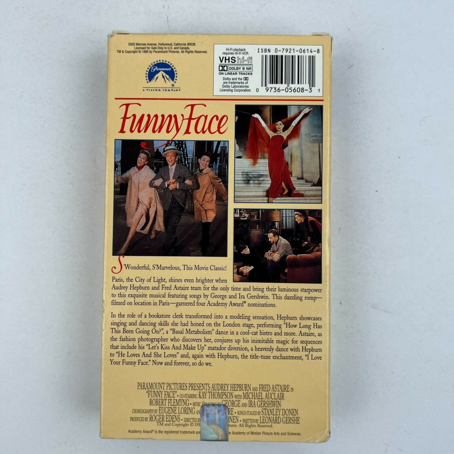 Funny Face VHS Video Tape