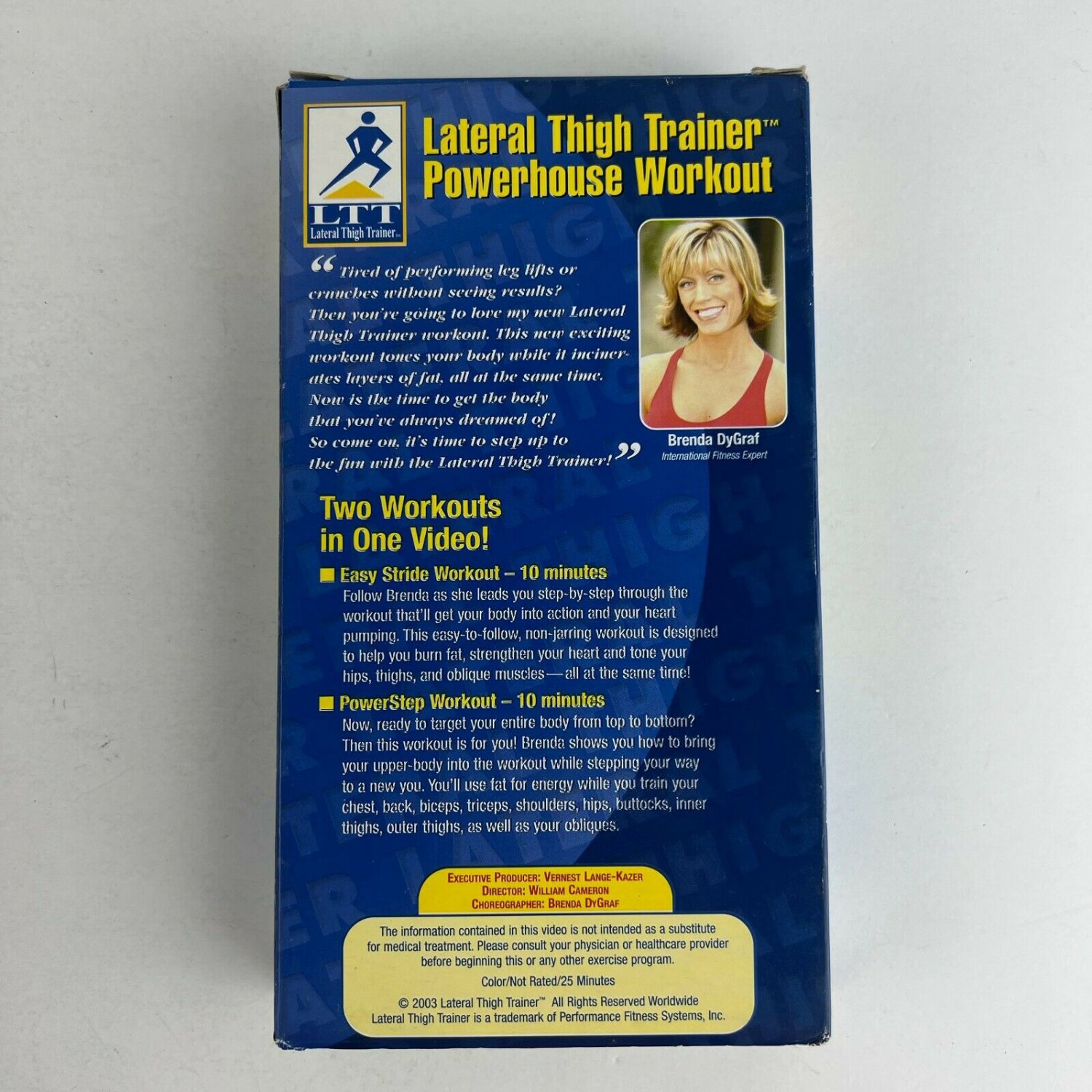 Lateral Thigh Trainer Powerhouse Workout Video VHS Tape