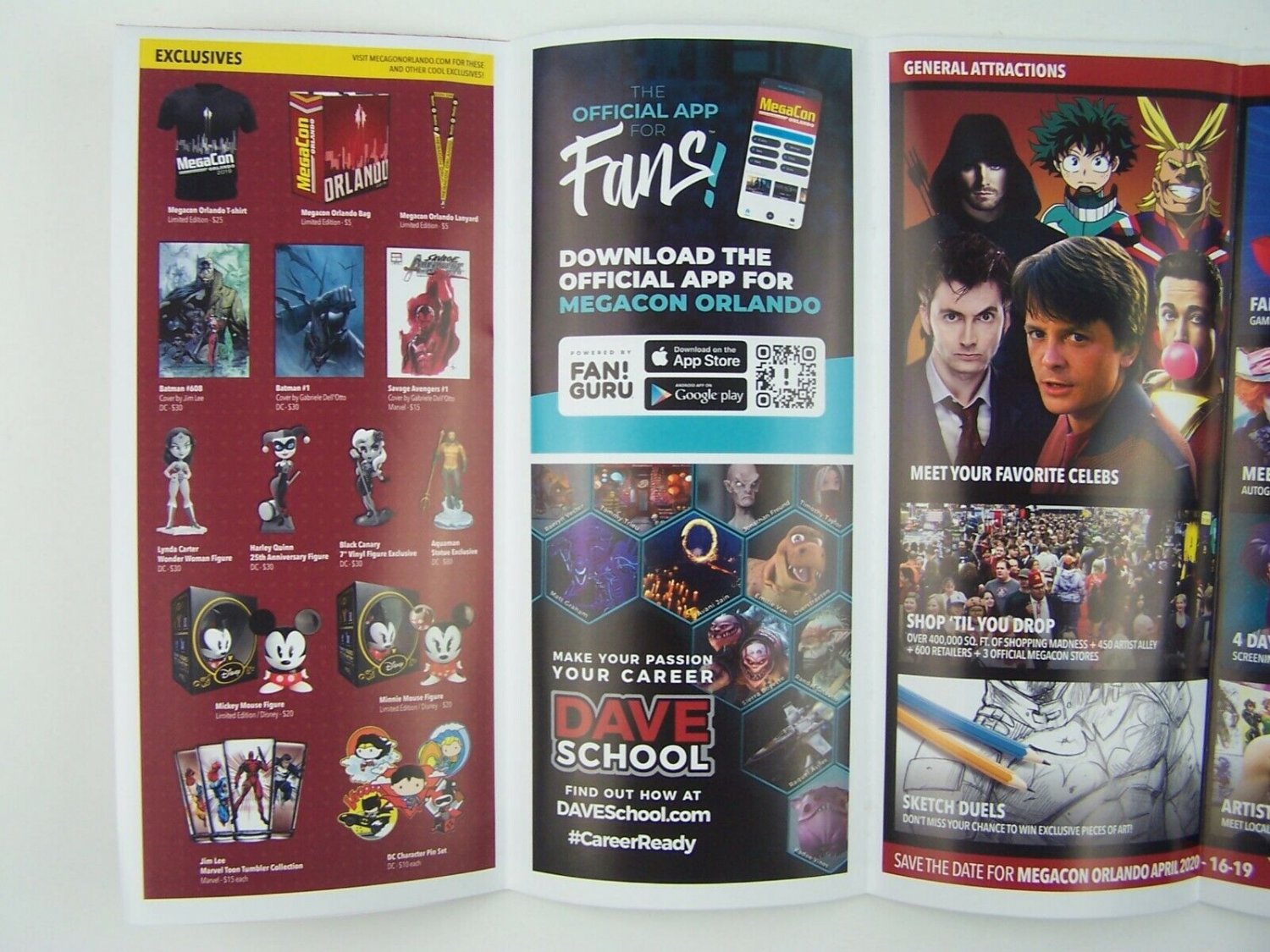 MegaCon Orlando 2019 Official Floor Map Brochure