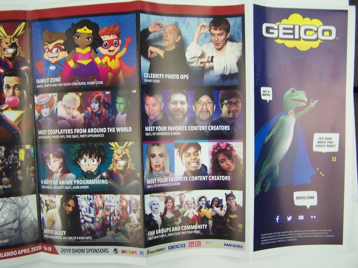 MegaCon Orlando 2019 Official Floor Map Brochure