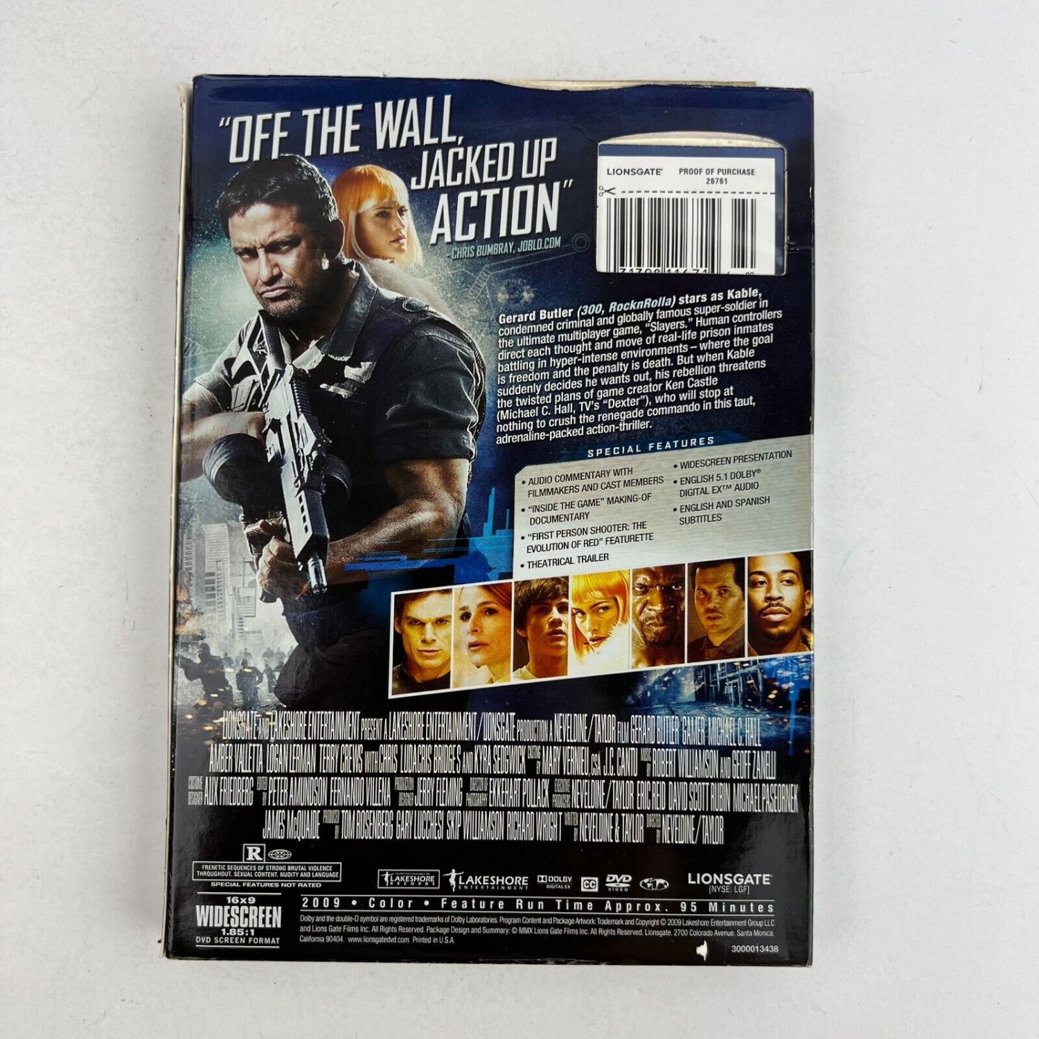 Gamer DVD Gerard Butler, Amber Valetta