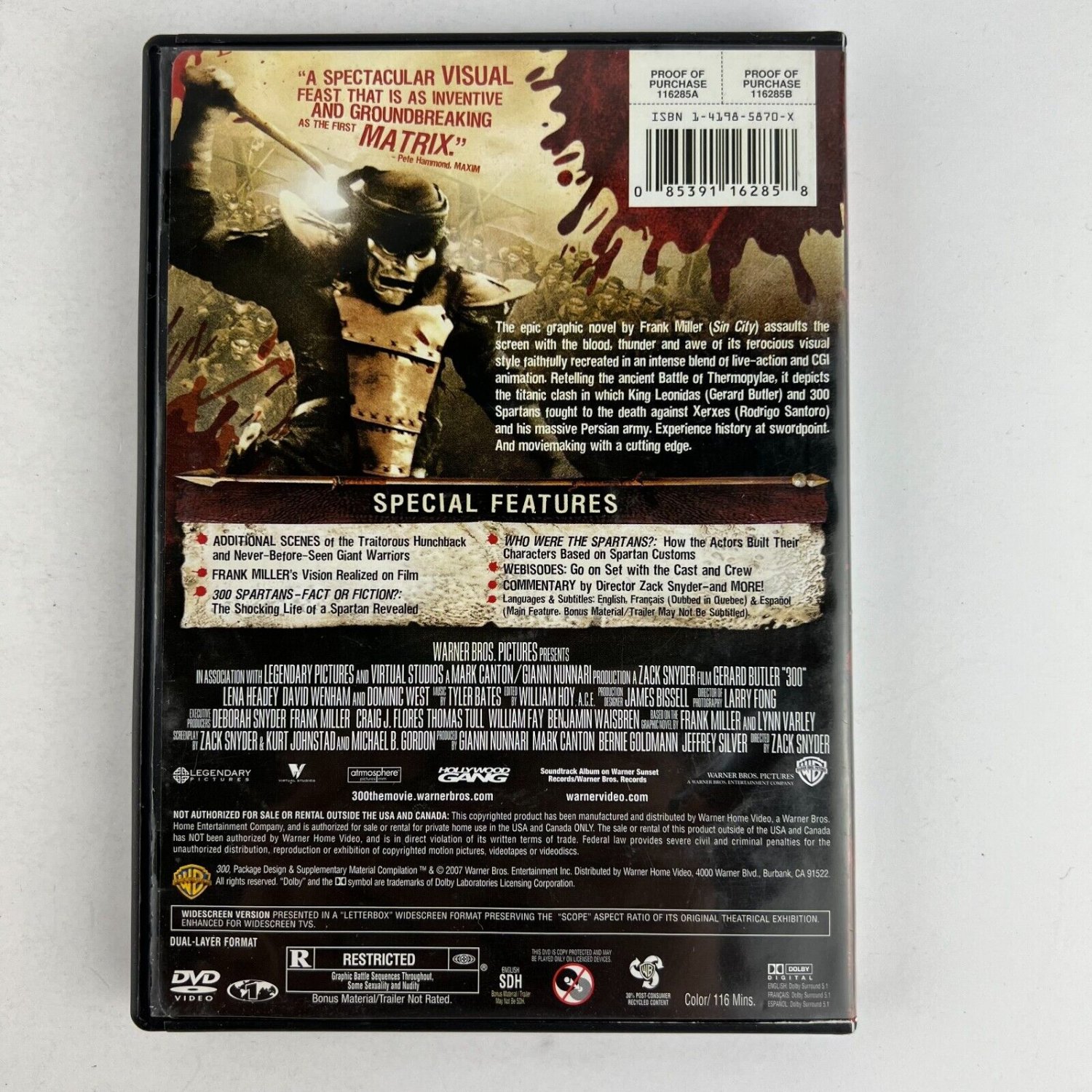 300 (Two-Disc Special Edition) DVD