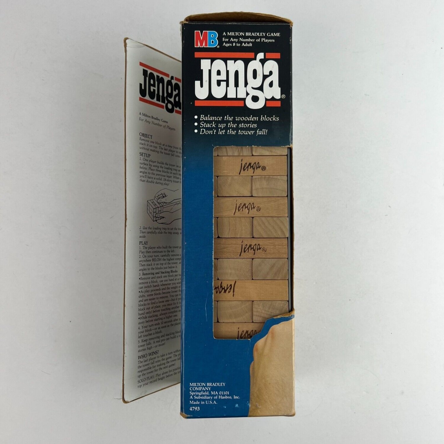 Hasbro Milton Bradley Jenga #4793 1986 Edition New Condition