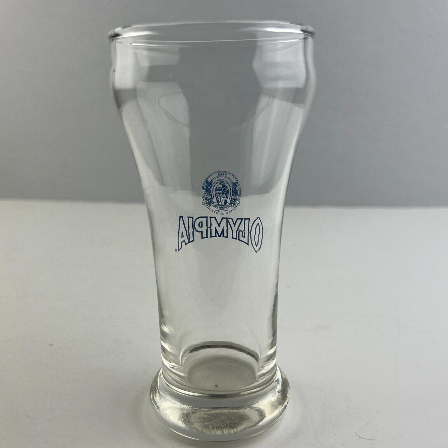 Olympia Beer Tall 8oz Glass Vintage