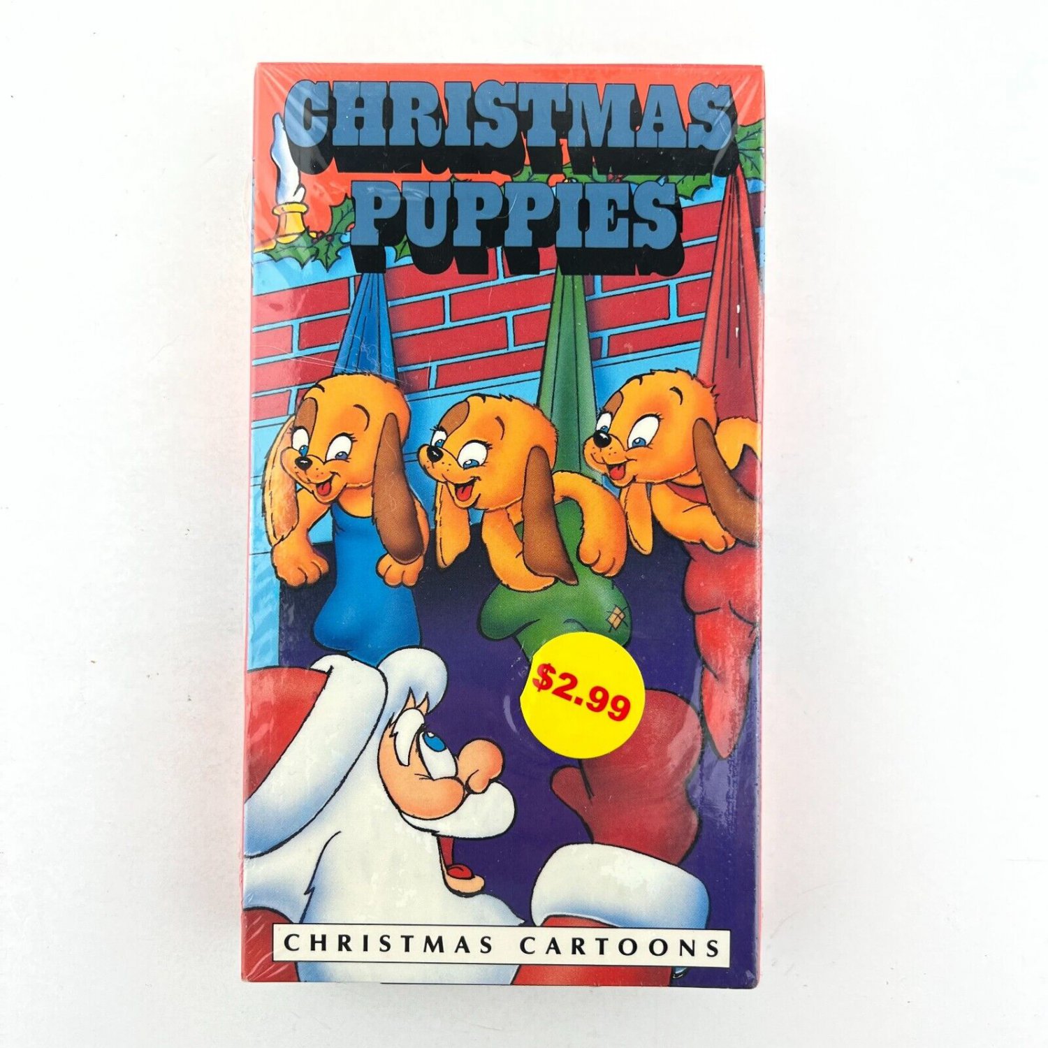 Christmas Cartoons - Christmas Puppies VHS Video Tape New Factory Sealed