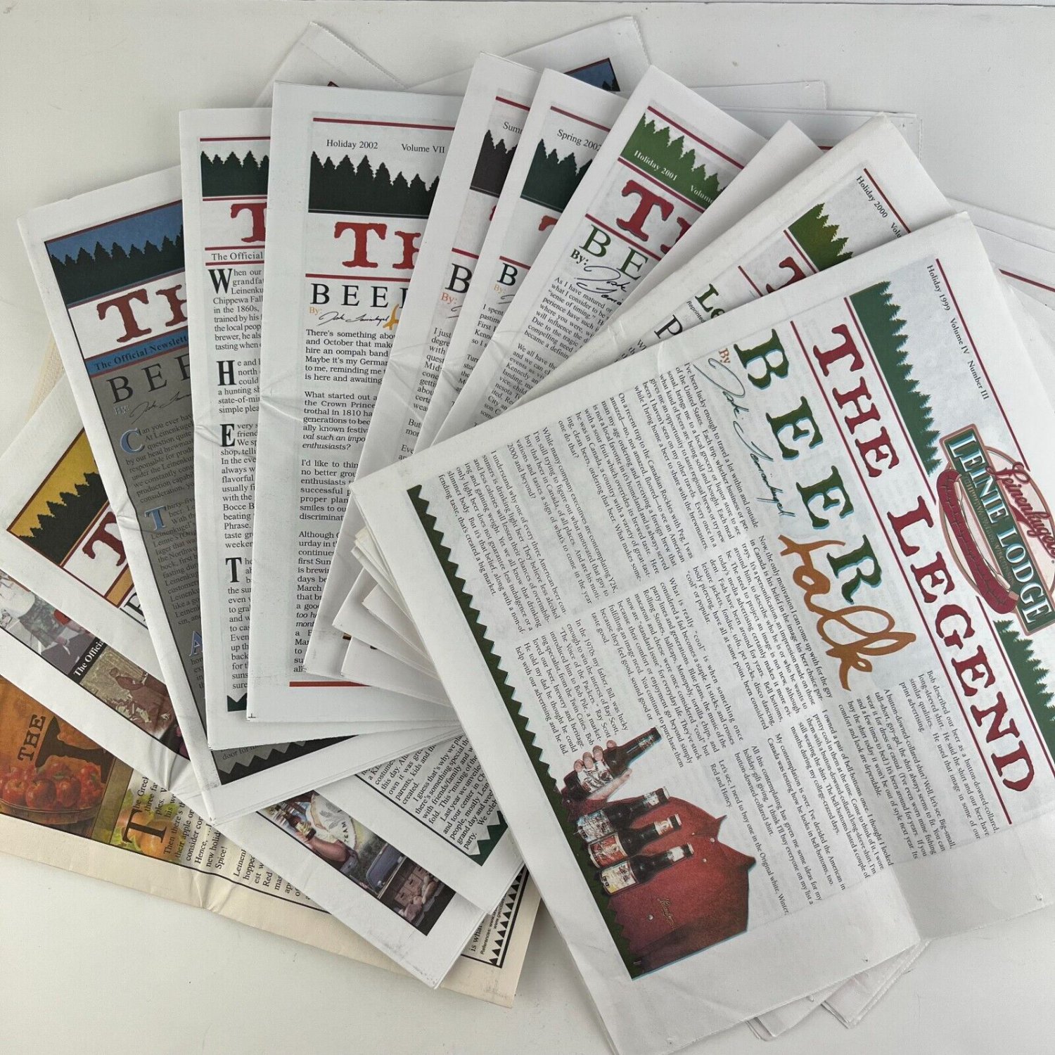 Leinenkugel's Leinie Lodge The Legend Newspaper 1999-2005 (YOU PICK ...