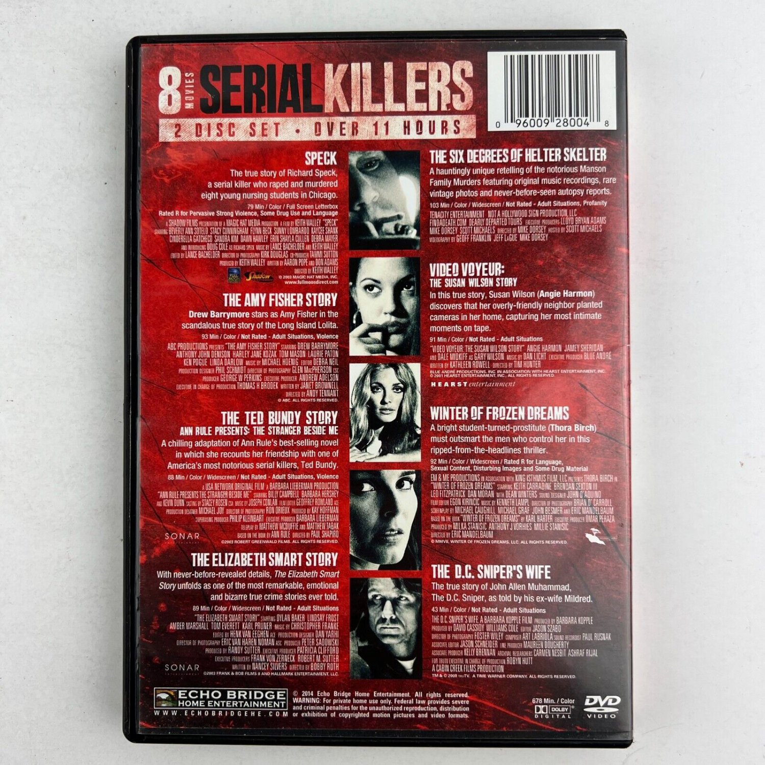 8 Movie Serial Killers: Volume Two DVD Horror Cult Classics