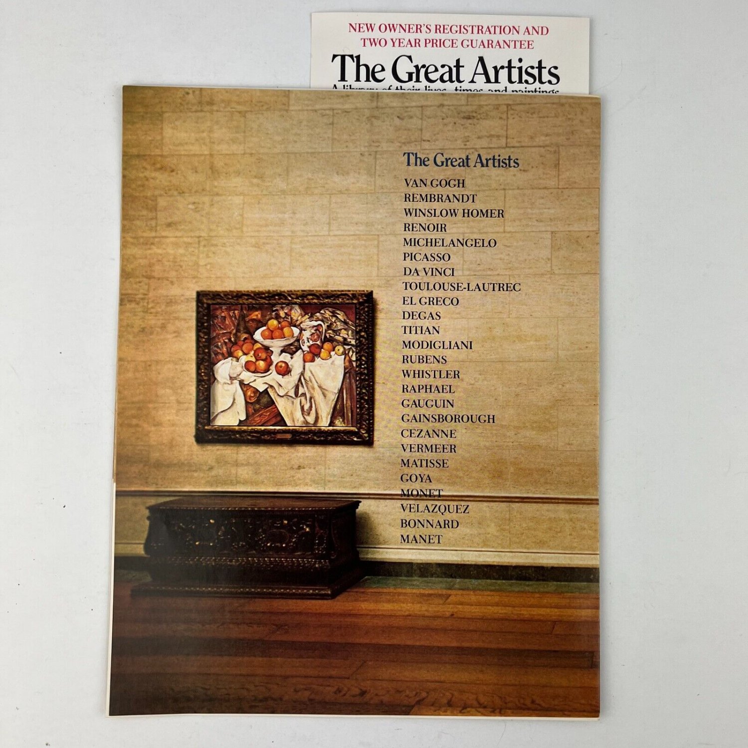 An Introduction To Great Artists Books Brochure