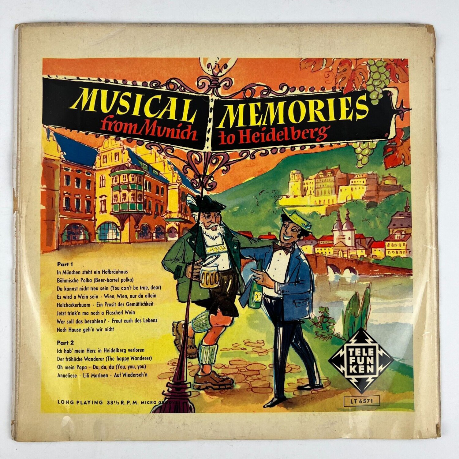 Musical Memories From Munich To Heidelberg Vinyl LP Record Album IMPORT ...