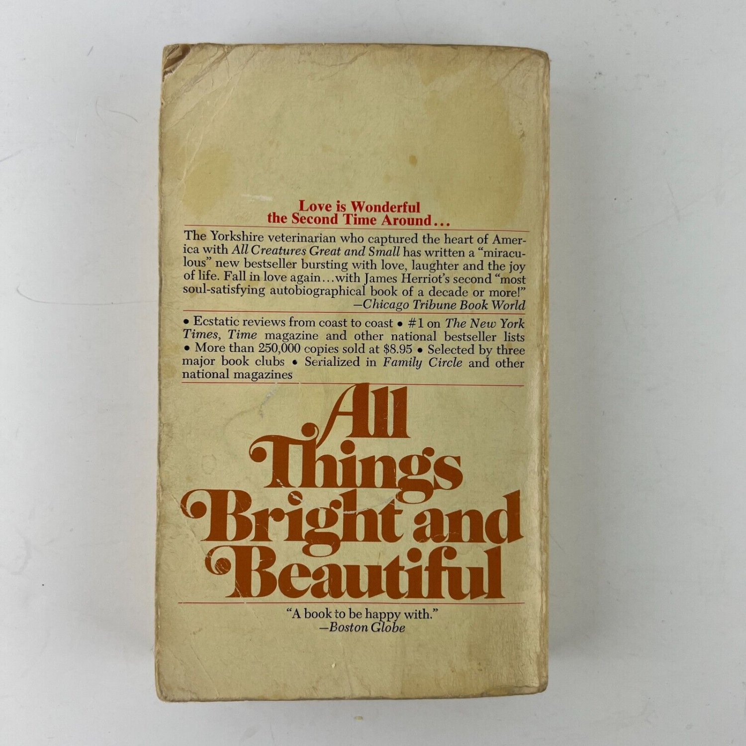 All Things Bright and Beautiful by James Herriot Paperback
