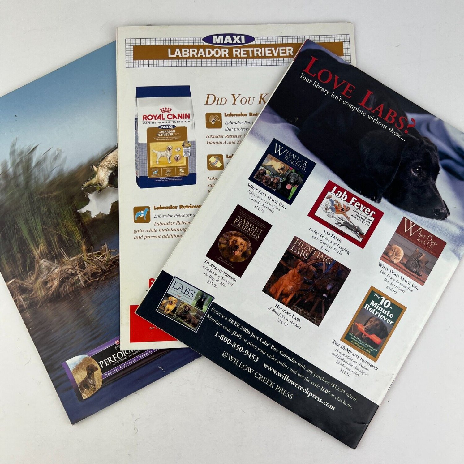 Just Labs Dog Magazine 3 Issue Vintage Lot 2004-2006