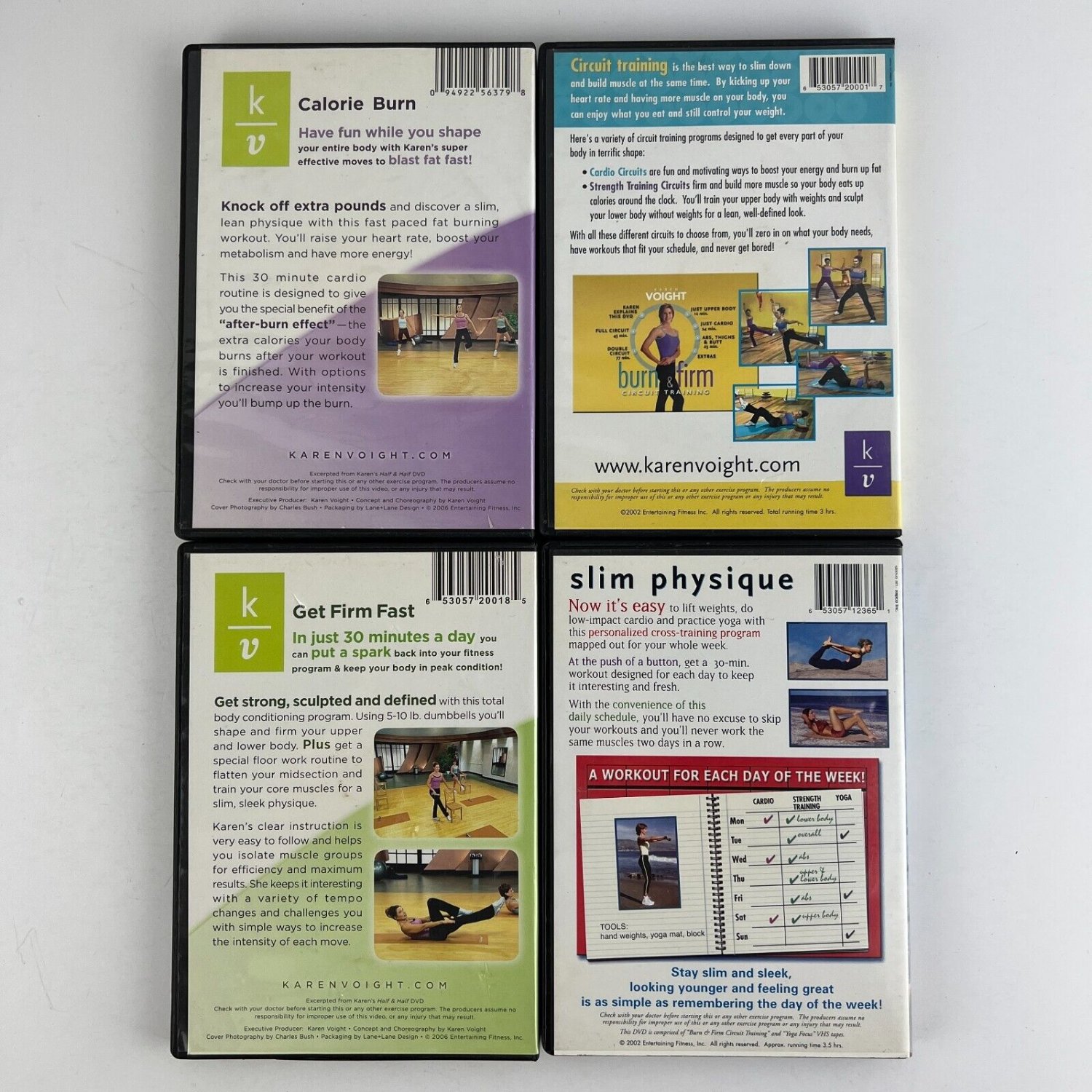 Karen Voight Exercise DVD 4-Disc Set
