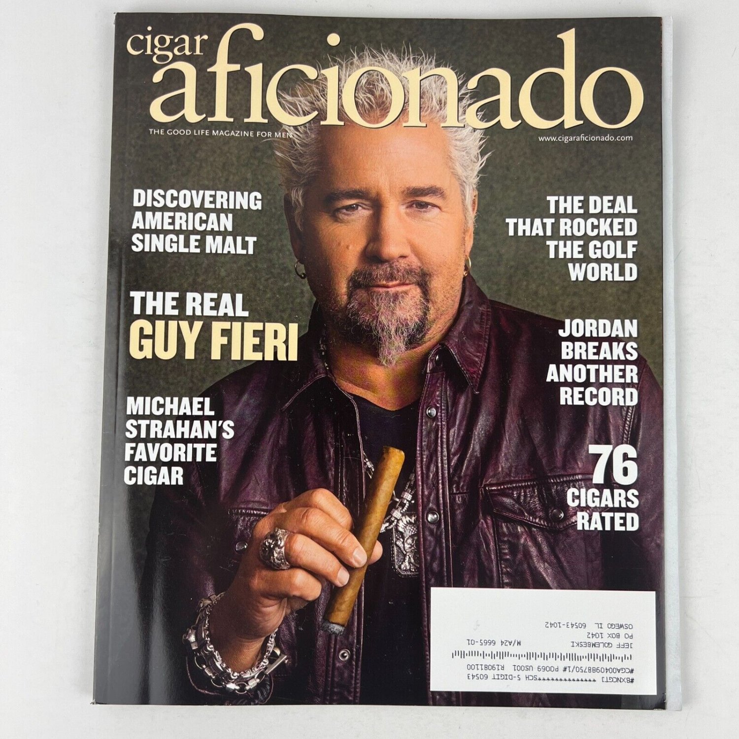 Cigar Aficionado July/August 2023 Guy Fieri Cover