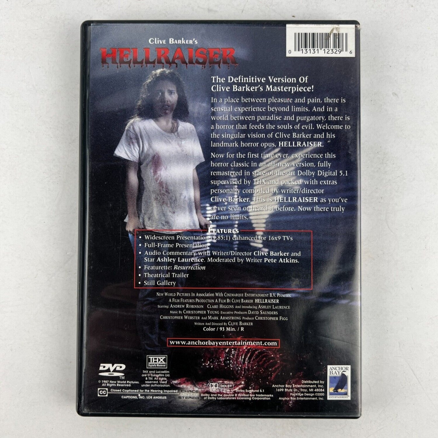 Cliver Barker's Hellraiser DVD
