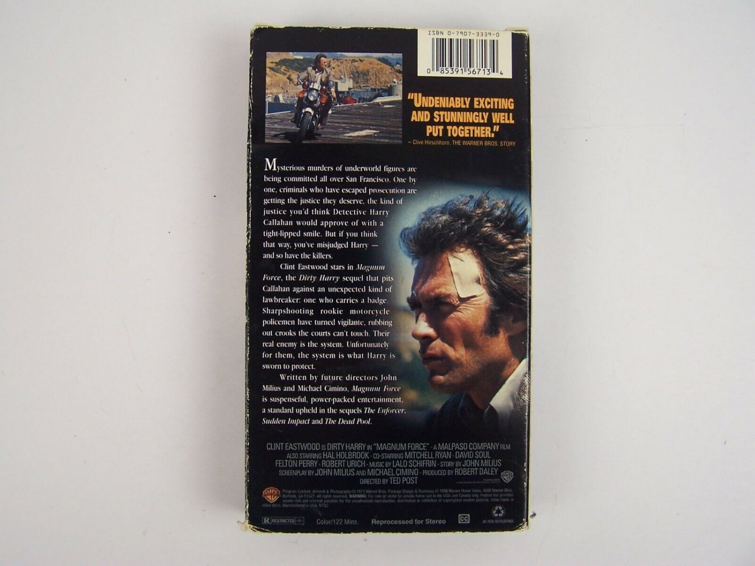 Clint Eastwood Magnum Force VHS Video Tape