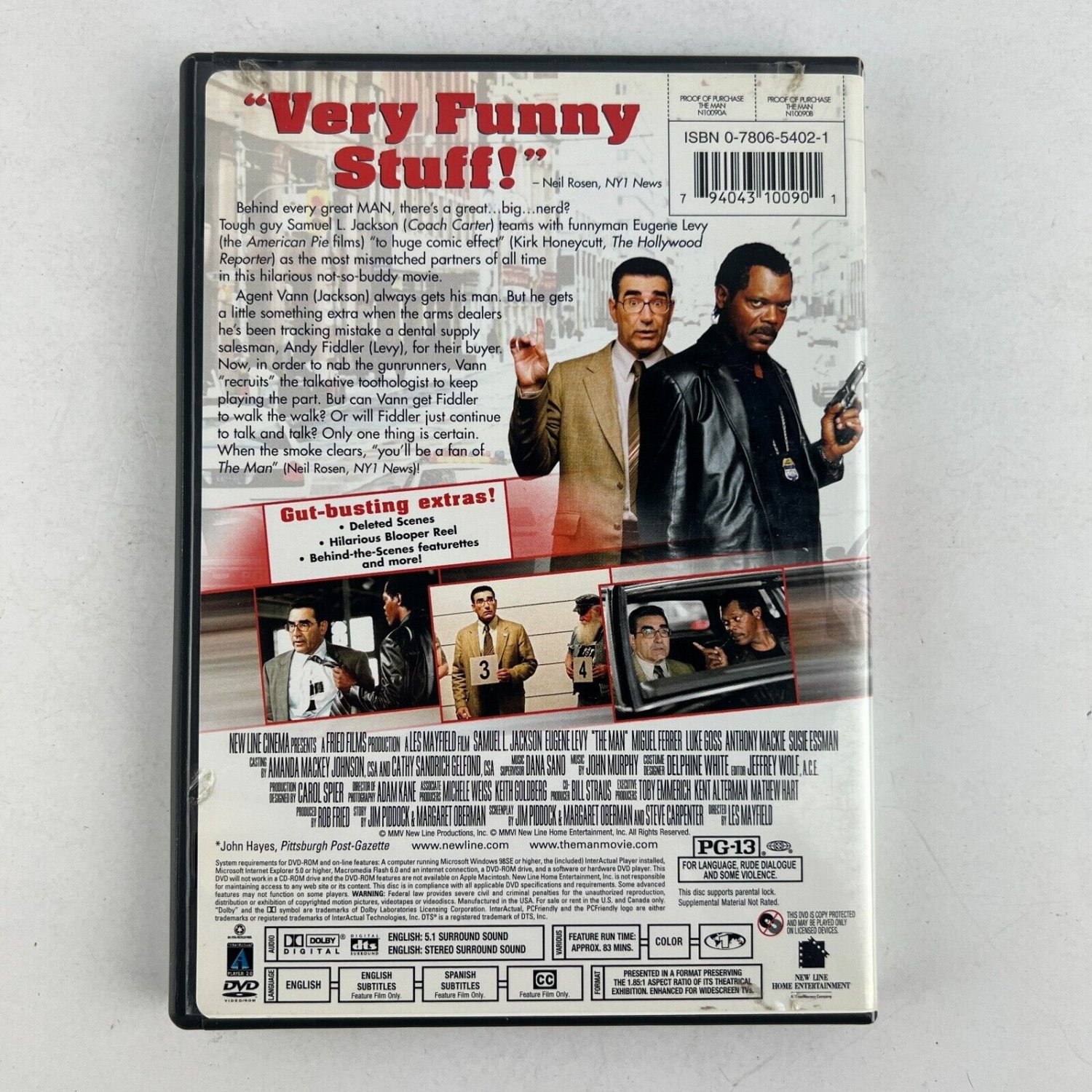 The Man DVD Samuel L. Jackson, Eugene Levy