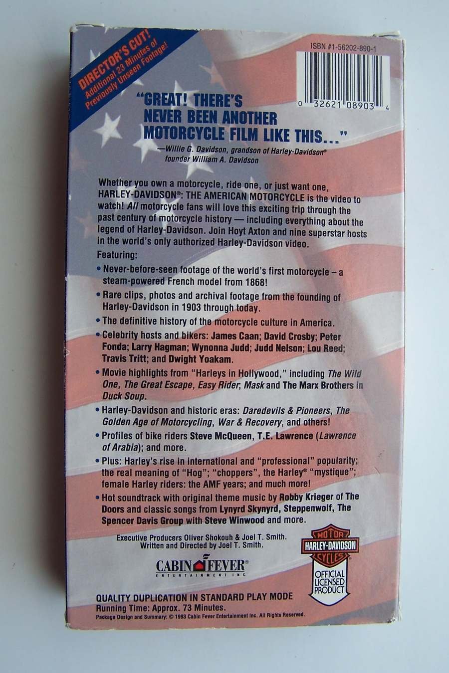 Harley Davidson American Motorcycle VHS Tape 1993