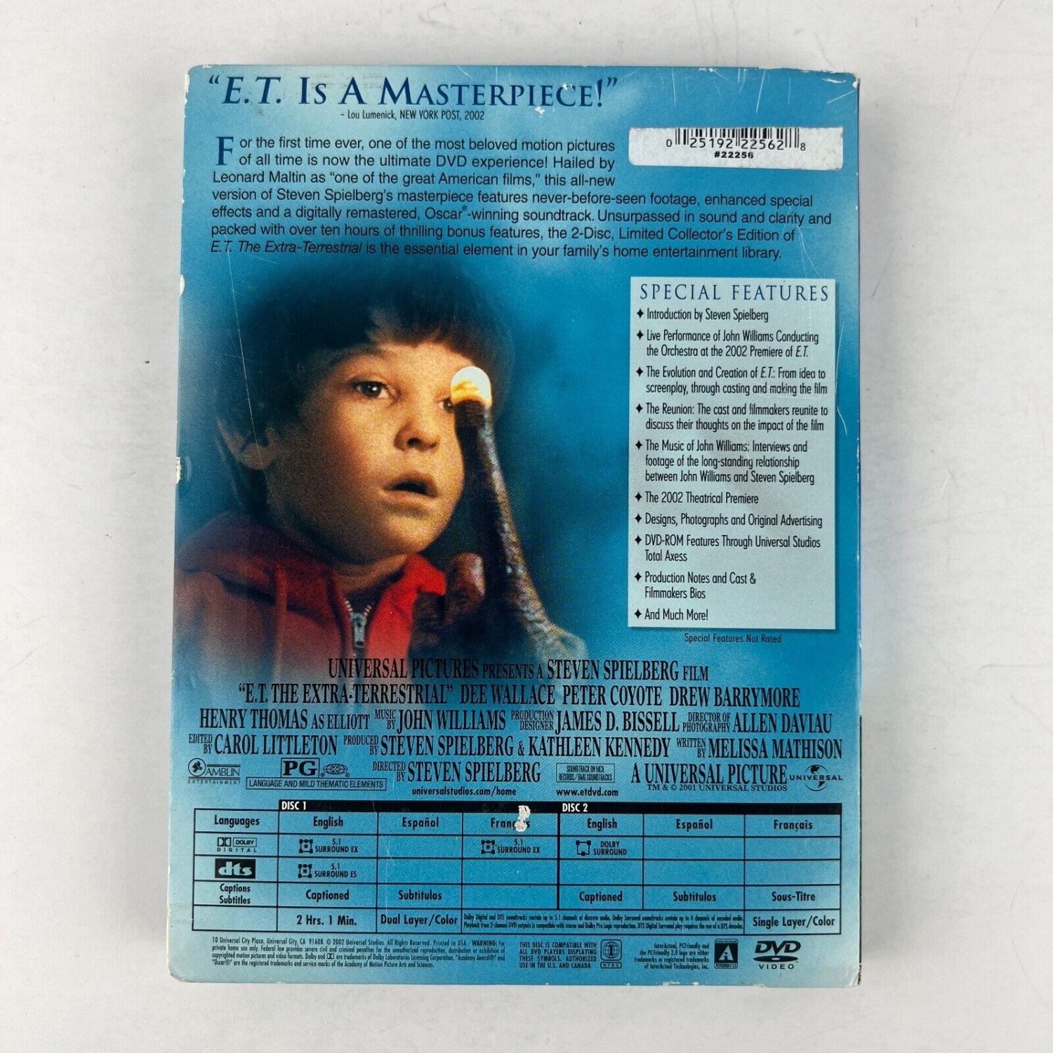 E.T. The Extra-Terrestrial 2-Disc Limited Collector's Edition DVD