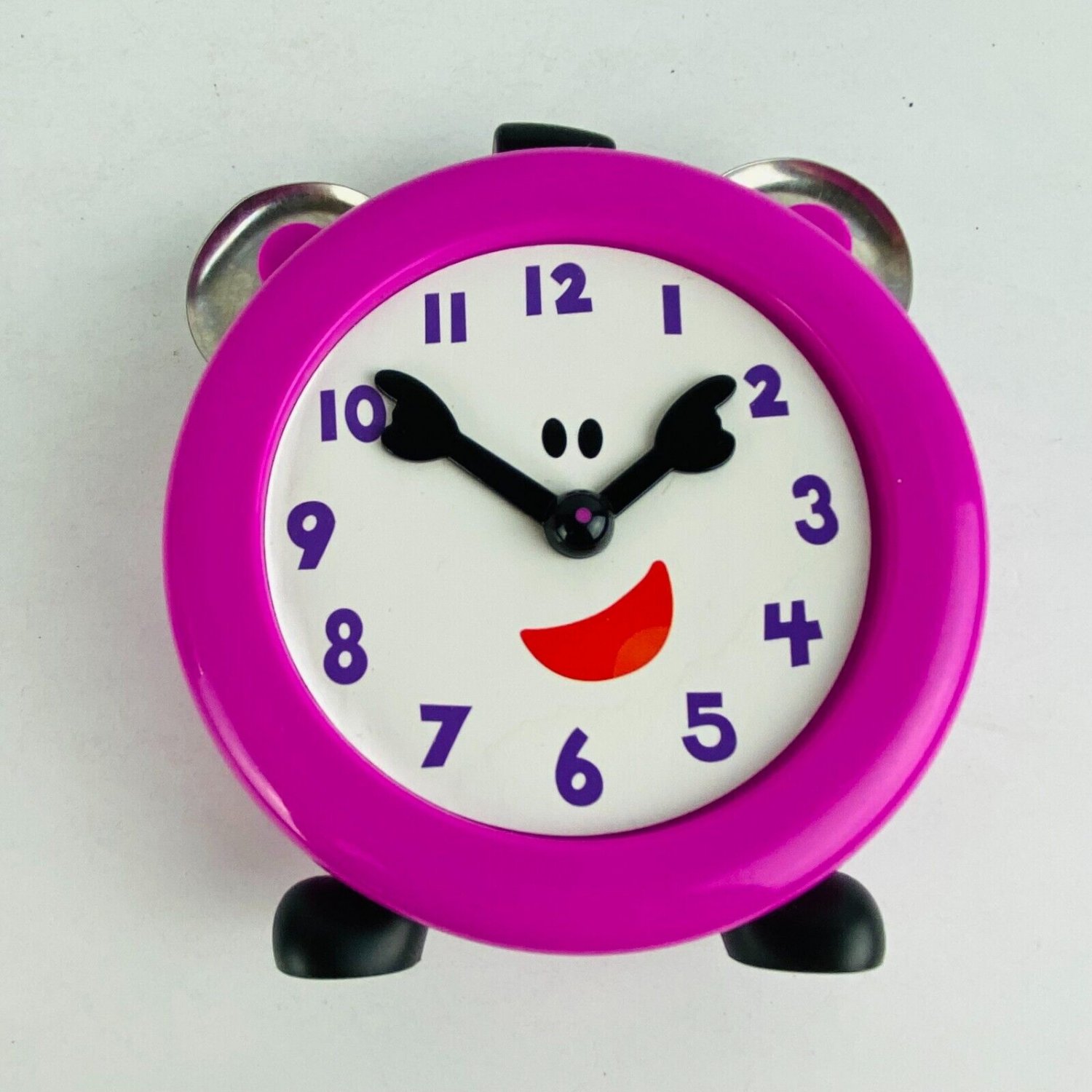Blues Clues Pink Tambourine Metal Clank Noise Footed Time Clock Kids Toy