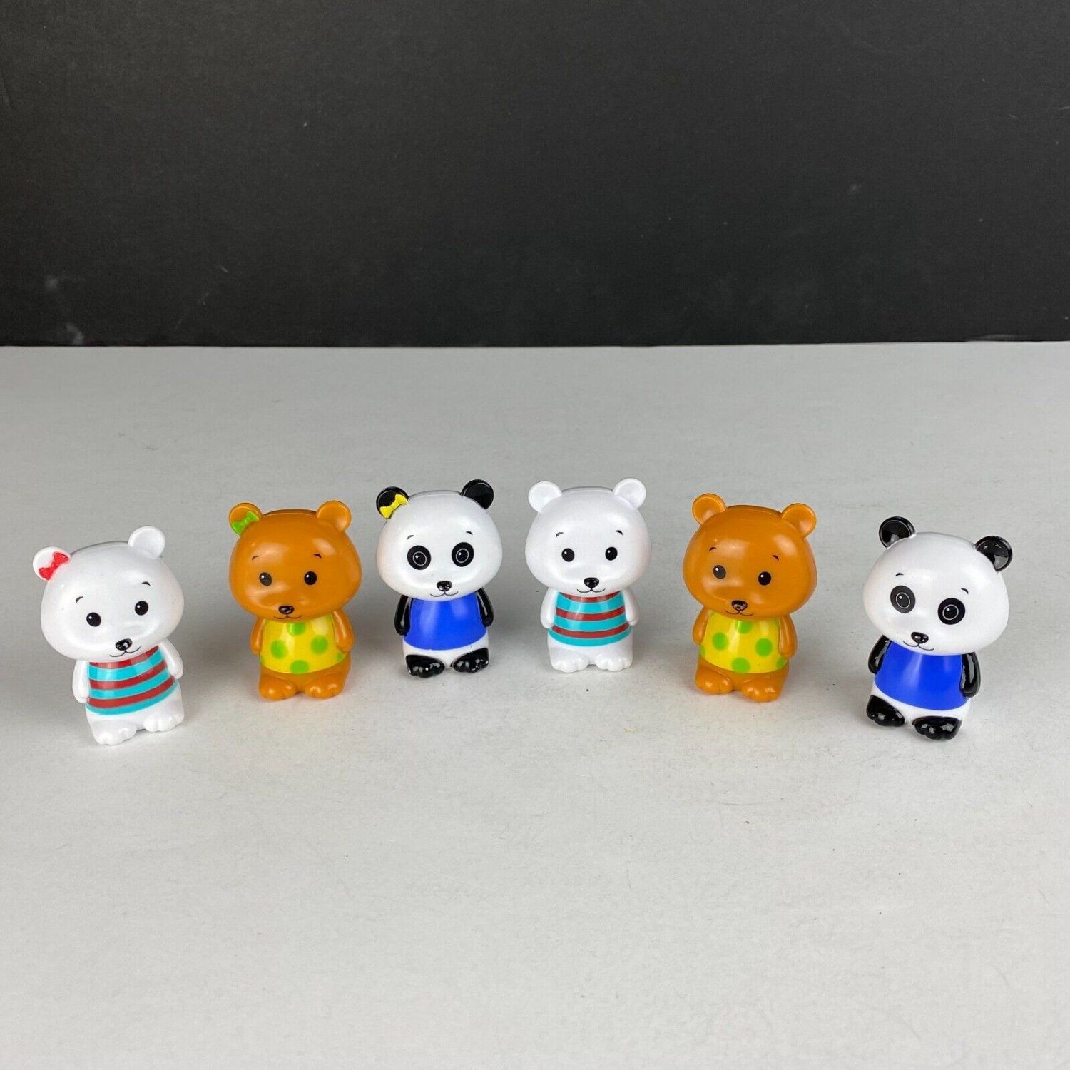 Unbranded 2 Inch Plastic Teddy Bears Lot of Kids Pretend Play Toy ...